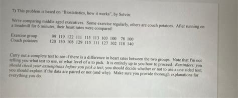 Solved This Problem Is Based On Biostatistics How It Chegg