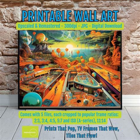 Pinball Art Etsy