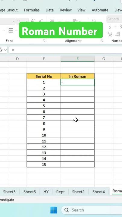 number to roman number exceltech exceltips excelfunction youtube