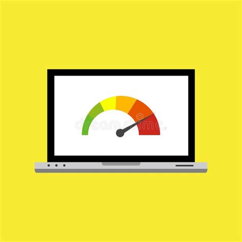 website speed loading time web browser with speedometer test showing