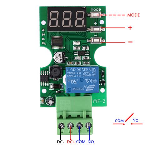 DC V Voltage Test Module Voltage Meter Relay Output Control Delay Switch For Battery Charging