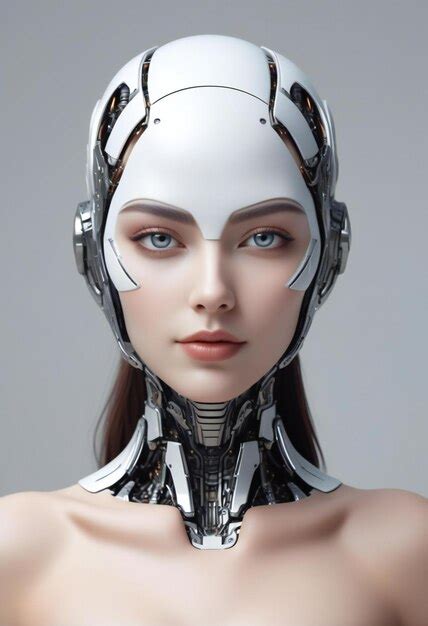 Premium Photo Artificial Intelligence Robot Futuristic Cyborg Girl