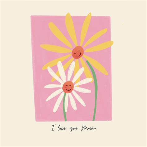 I Love You Mum Mothers Day Card