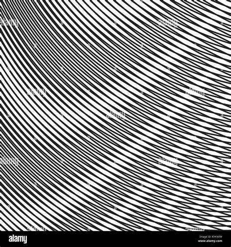 Curved Overlapping Lines Abstract Halftone Waves Vector Graphic