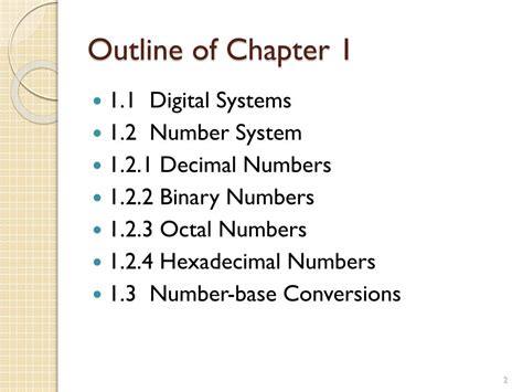 Ppt Chapter Digital Systems And Numbers System Powerpoint Presentation Id