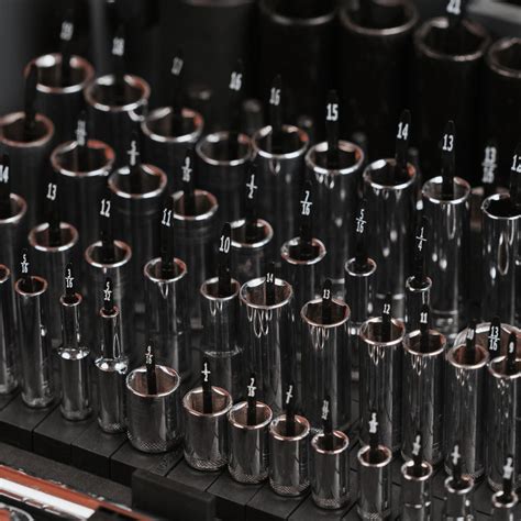 14” Metric Socket Size Stems Modular Labels Toolbox Widget