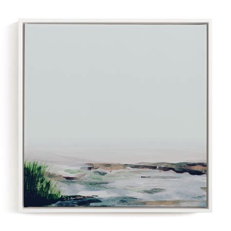 Abstract Painting With Water And Grass