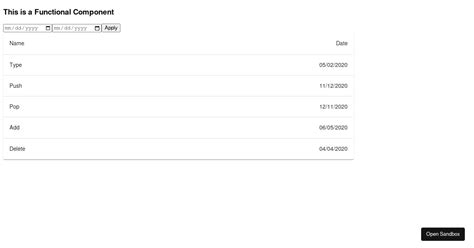 react date range examples codesandbox
