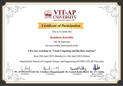 Jeswitha Konduru On Linkedin Cloudcomputing Bigdata Techworkshop Continuouslearning