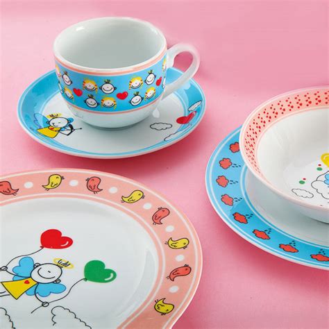 قیمت و خرید سرویس غذاخوری 5 پارچه کودک چینی زرین ایران مدل ایتالیا اف