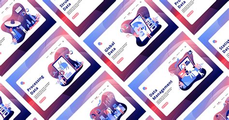 Data Analysis Sets Illustration Graphics Envato Elements