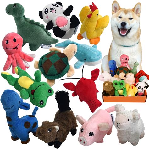 Pet Supplies Legend Sandy Squeaky Plush Dog Toy Pack For Puppy Small