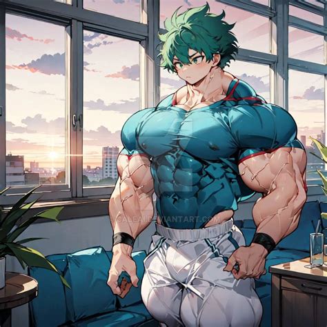 Deku At Sunrise Upscaled By Caleai On Deviantart