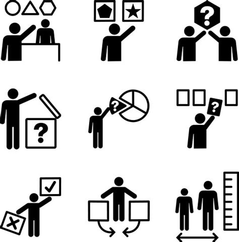 Decision Making Process With Question Mark Vector Image