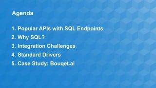 SQL For Web APIs Simplifying Data Access For API Consumers PPT