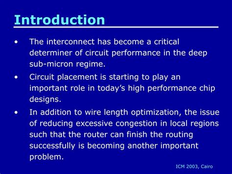 Ppt Congestion Driven Placement For Vlsi Standard Cell Design Powerpoint Presentation Id 3268927