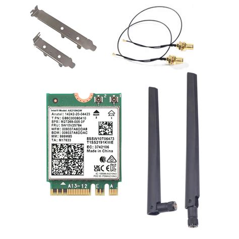 全新現貨 Intel Ax210 Wifi6 6e 6g無線網路卡 M 2 藍牙5 3 Ax200 筆記型電腦 Pcie 蝦皮購物