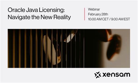 Javalicensing Oracleaudit Itcompliance Enterpriseit Xensam