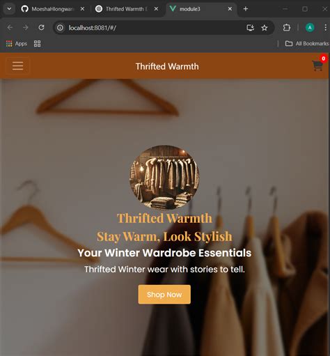 Github Mulalo Mabecommerce Project Thrifted Warmth Is An Online Platform Dedicated To