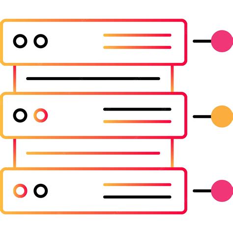 Premium Vector Server Outline Icon Data Storage Cloud Computer