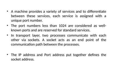 transport layer in computer networks pptx ppt