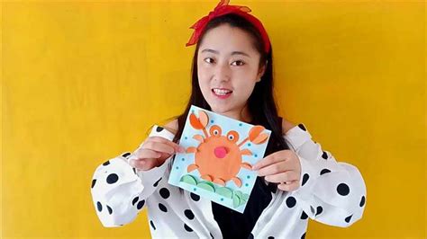 这么可爱的手工螃蟹，你们也喜欢吗，一起来diy吧手作编织布艺好看视频