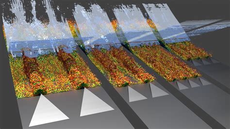 Large Eddy Simulations Of Micro Vortex Generators For Shock Wave