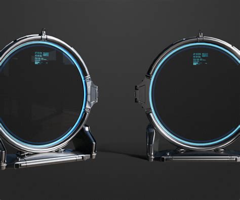 artstation sci fi temporal machine 3d model game assets