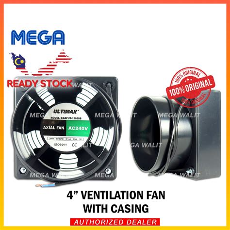 Inch Ventilation Fan With Casing AC V DC V For Swiftlet Farming Shopee Malaysia