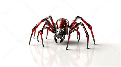 White With 3d Rendered Insect Spider Powerpoint Background For Free Download Slidesdocs
