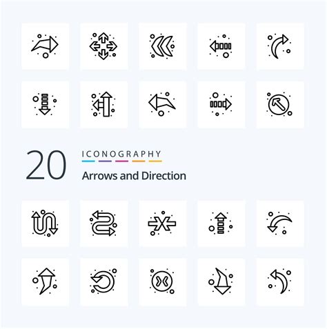 Arrow Line Icon Pack Like Refresh Up Up Right Down Left Vector Art At Vecteezy