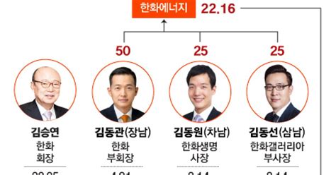 김승연 지주사 지분 절반 세 아들 증여…“경영권 승계 완료”