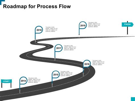 Roadmap For Process Flow Ppt PowerPoint Presentation Icon Elements