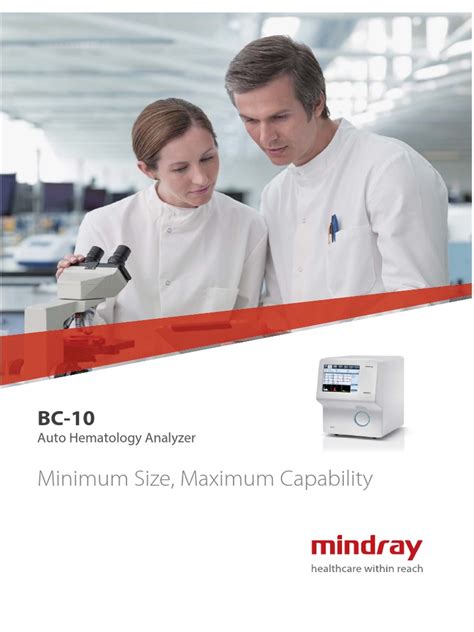 Bc 10 Hematology Analyzer Brochure Download Free Pdf Computer Engineering Computing