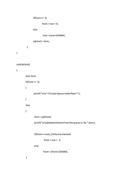 Circular Queue Docx Programming Languages Computing