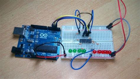 Shift Out Register 595 Arduino Tutorial Ardumotive Arduino Greek Playground