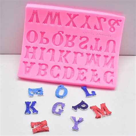 Letter Abc Siliconen Mal Chocolade Alfabet Fondant Grandado