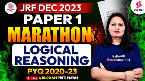 Ugc Net Paper 1 Marathon Logical Reasoning Marathon Ugc Net Paper 1 Most Imp Pyqs Priti Ma