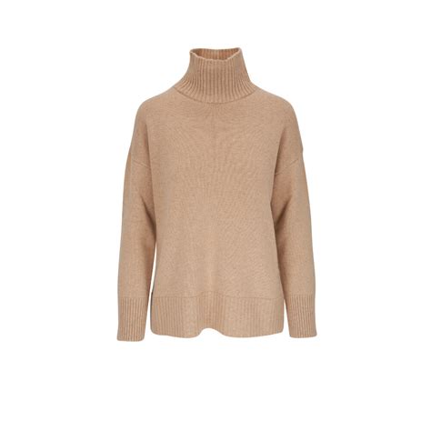 Lafayette 148 New York Dune Melange Cashmere Turtleneck Sweater