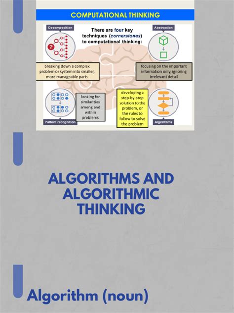 Algorithms And Algorithmic Thinking Pdf