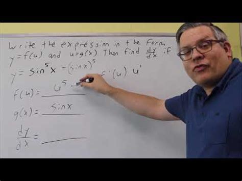 Finding the Derivative of a Trig Function Raised to a Power Using the ...