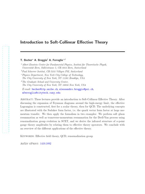 introduction to soft collinear effective theory pdf quantum chromodynamics gauge theory