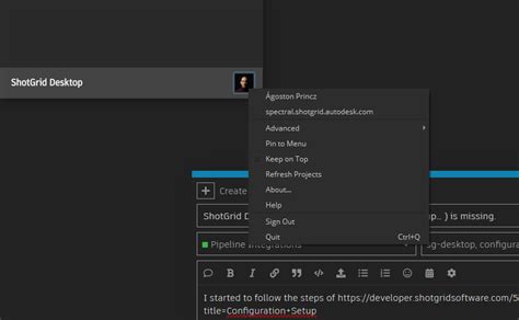 ShotGrid Desktop Menu Item Advanced Project Setup Is Missing Pipeline Integrations
