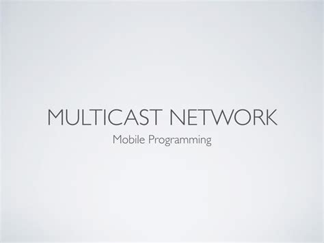 Mobile Programming 3 Udp Ppt
