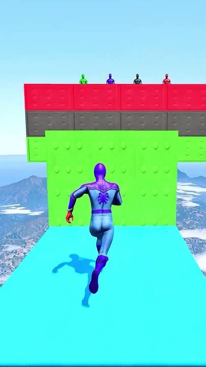 Gta 5 Epic Ragdolls Spider Man Jumpsfails Ep65 Shorts Gta5 Youtube