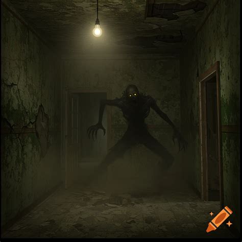 A Four Armed Black Cat Like Monster With Glowing White Eyes And Sharp