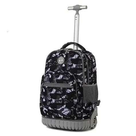 X250815 Wheeled Backpack 18 Inch Rolling School Bag For Elementary