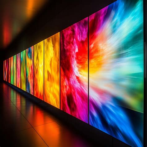 A Striking Visual Display Showcasing A Rich Spectrum Of Vibrant Colors In Vivid And Captivating