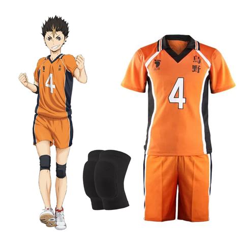 Haikyu Yu Nishinoya Cosplay Jersey Karasuno Team Guardian Deity
