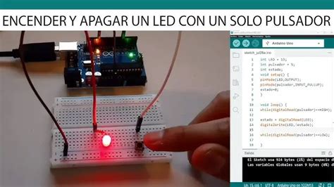 cómo hacer que un led prenda y apague leds ar